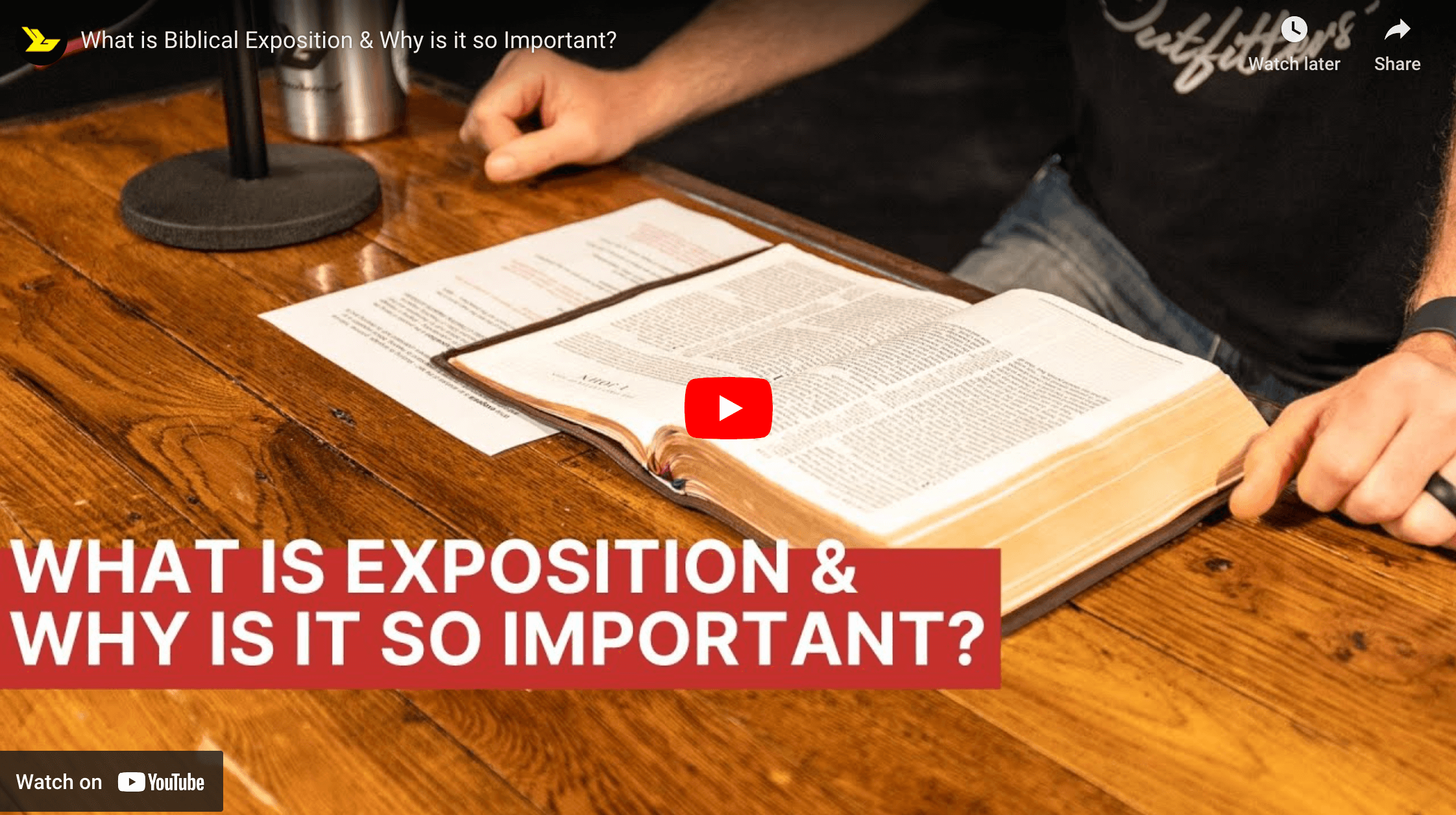 What Is Biblical Exposition & Why Is It So Important? | Snowbird ...